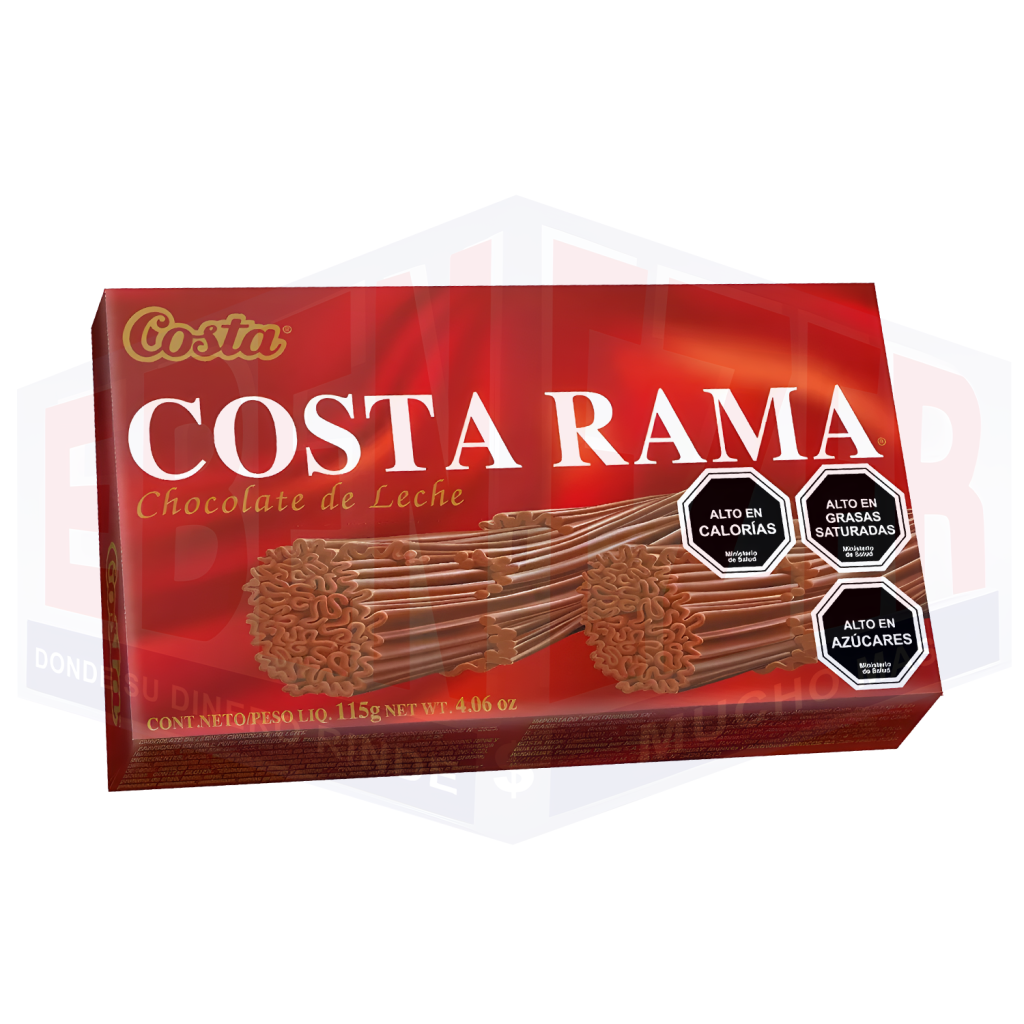 CHOCOLATE COSTA RAMA LECHE 115GR (16) - Eben-Ezer