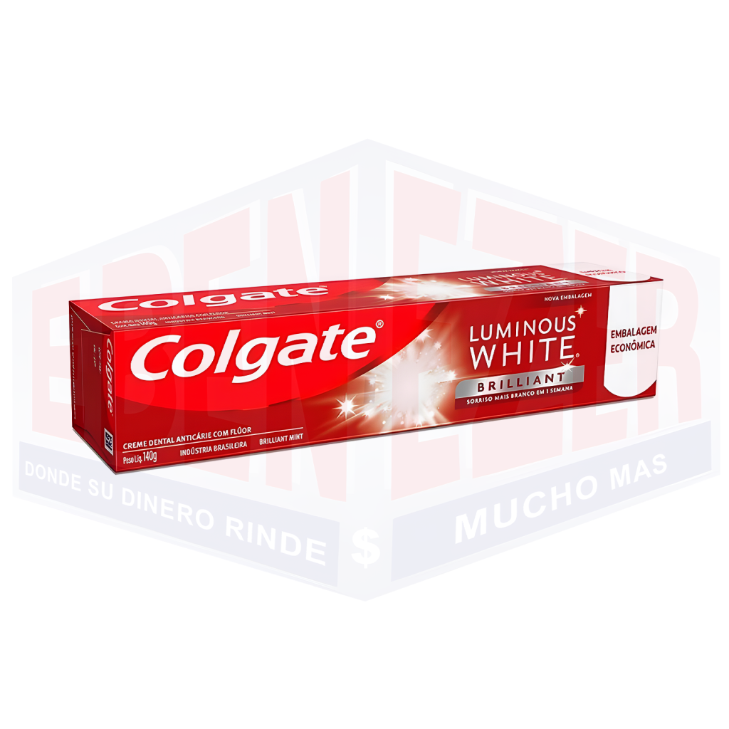 PASTA DENTAL COLGATE LUMINOUS WHITE 140GR (48) - Eben-Ezer
