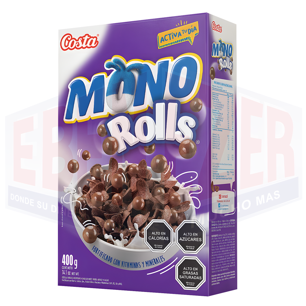 CEREAL MONO ROLLS 400GR (8) - Eben-Ezer